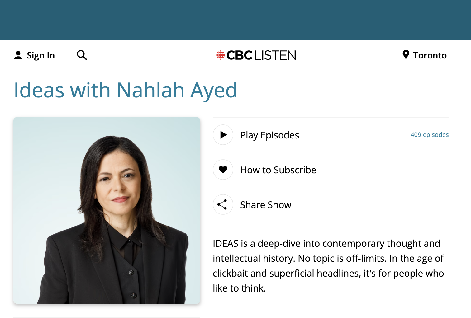 CBC Ideas Week – Brave New Worlds - RONALD DEIBERT